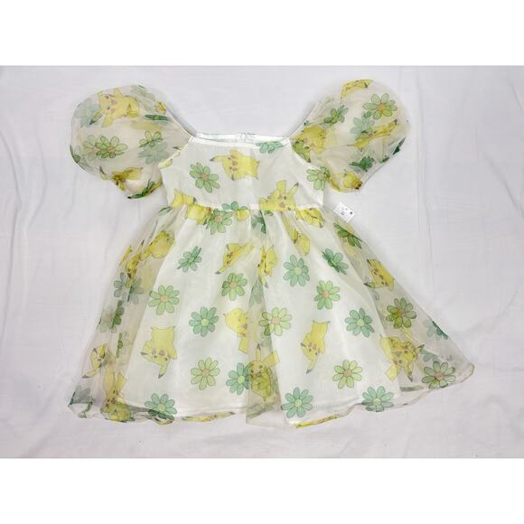 Pokemon | Dresses | Nwt Pokmon Pikachu Organza Girls Size M8 Tulle ...